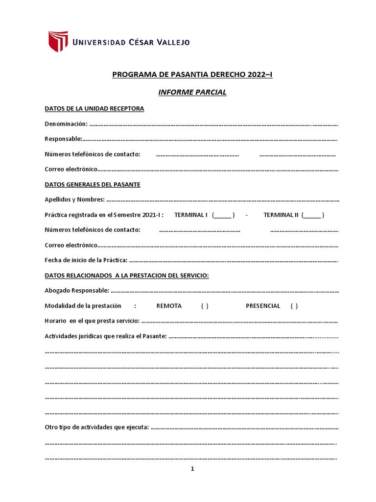 Informe Parcial | PDF | Evaluación