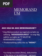 Aralin 1 Pagsulat NG Memorandum | PDF