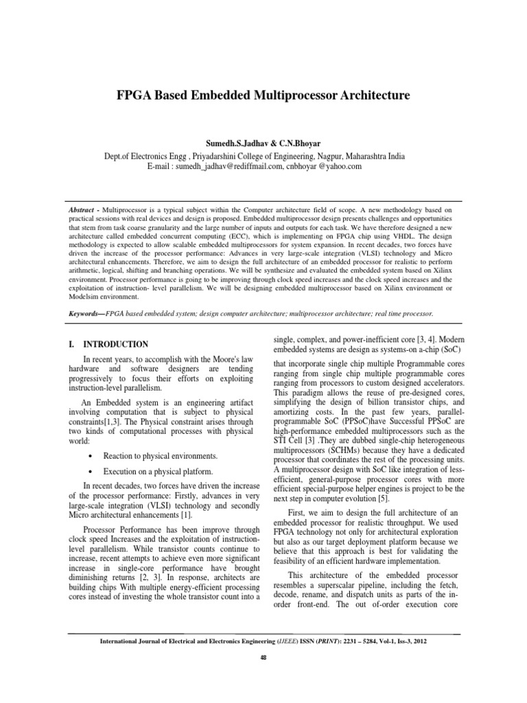 Fpga Based Pdf Central Processing Unit Multi Core Processor 1778