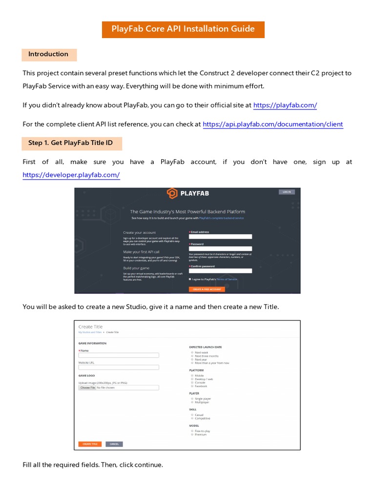 Manual Playfab Core Pdf Variable Computer Science Parameter Computer Programming