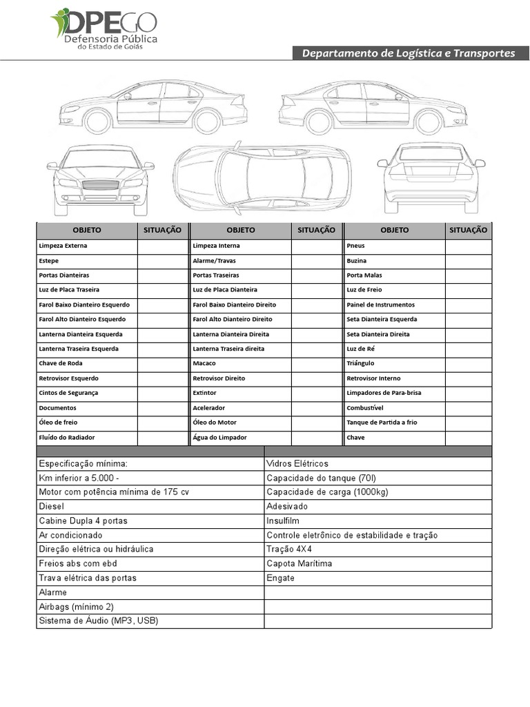 CheckList Picku Frontier | PDF | Motores | Veículo motorizado