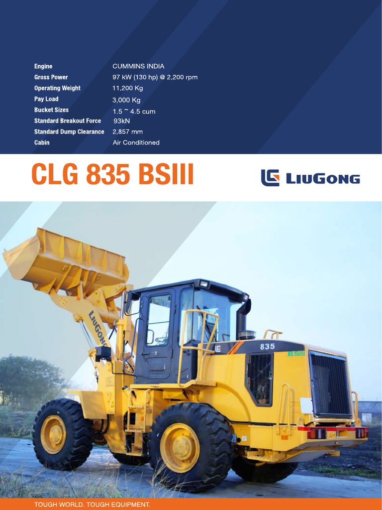 Liugong 835 Bs III Wheel Loader | PDF