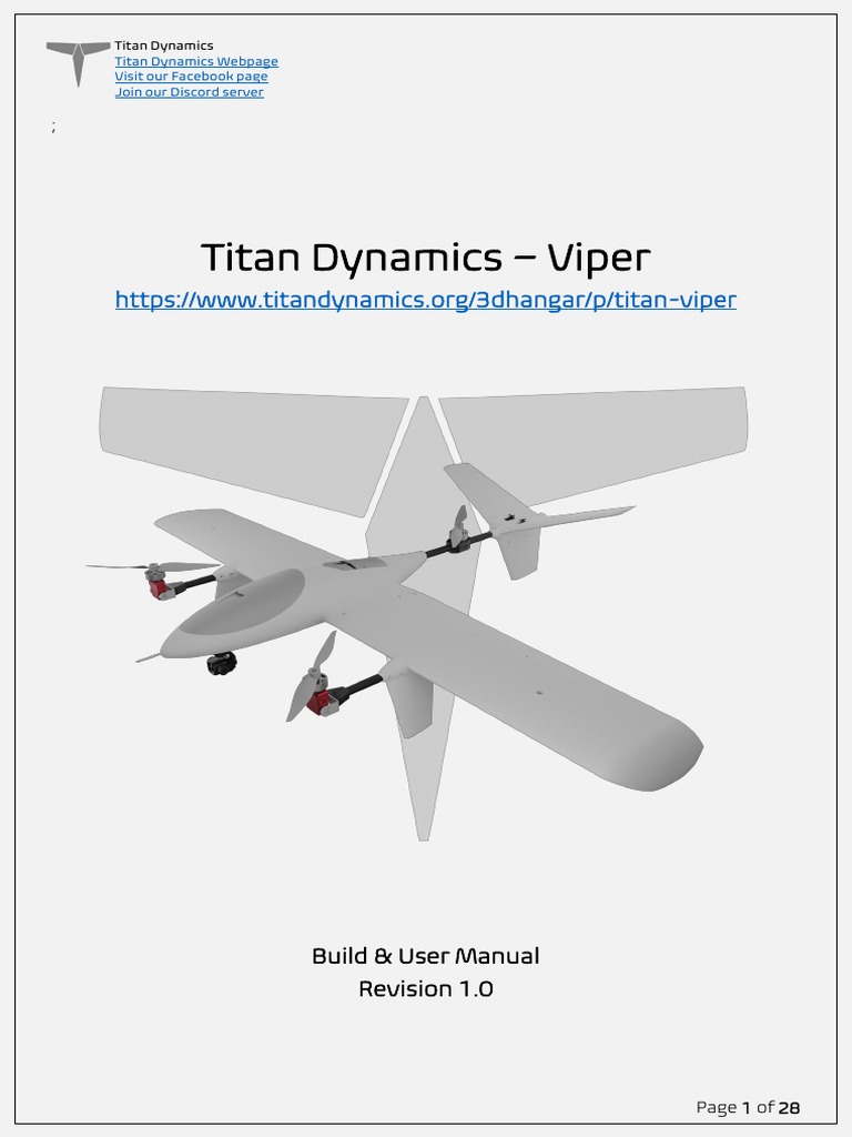 Titan Viper User Manual | PDF | Airfoil | Aircraft