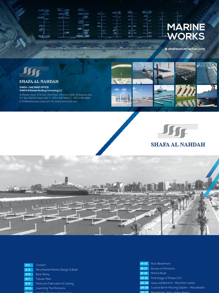 Marine Works Brochure | PDF | Deep Foundation | Concrete