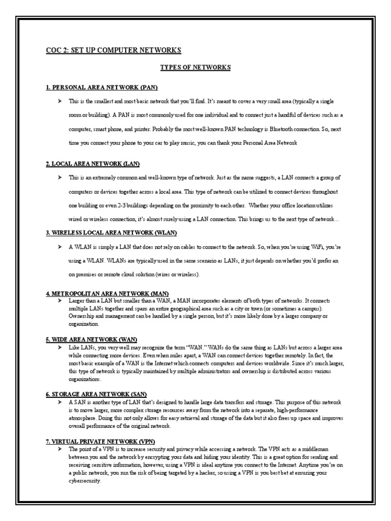 Coc 2 | PDF | Computer Network | Electrical Connector