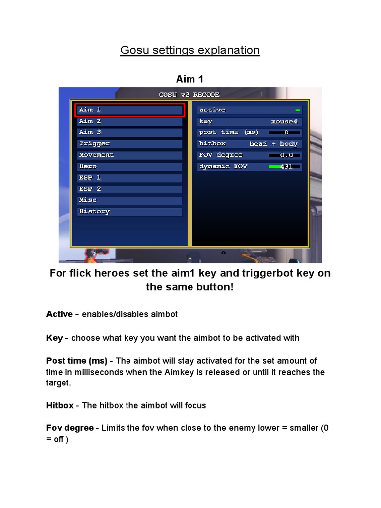 Gosu Settings Explanation | PDF | Computing