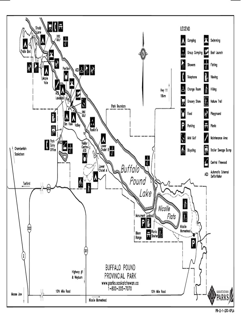 Buffalo Pound Park Overview Map | PDF