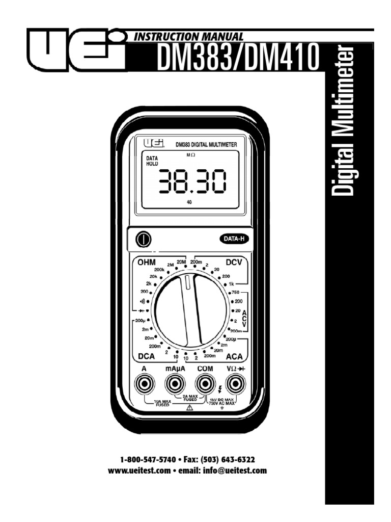 DM410 Manual English | PDF | Voltage | Electrical Network