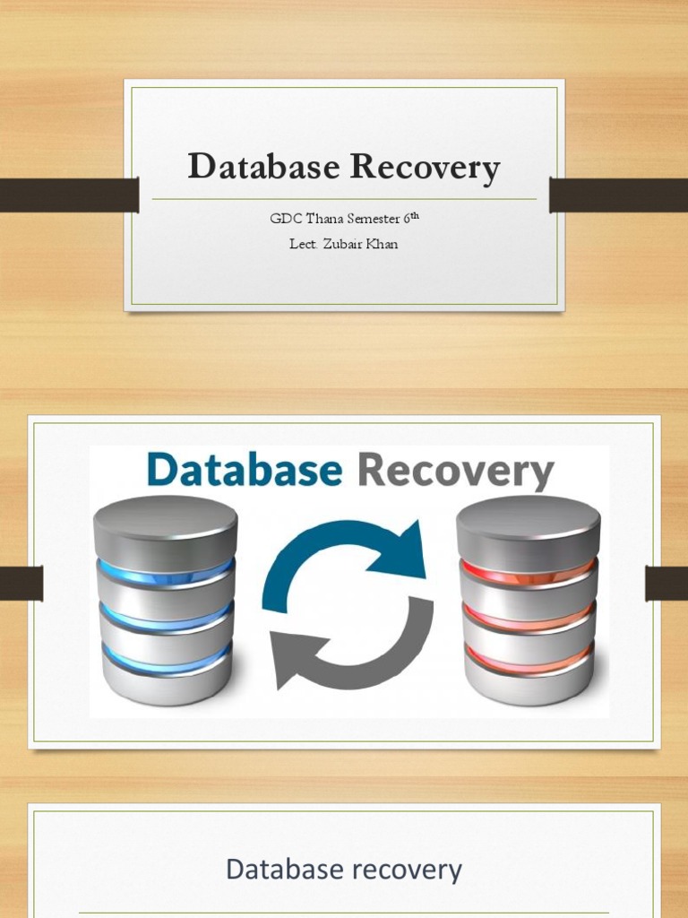 Chapter 04 Databse - Recory | PDF | Database Transaction | Backup Chapter 04 Databse - Recory | PDF | Database Transaction | Backup