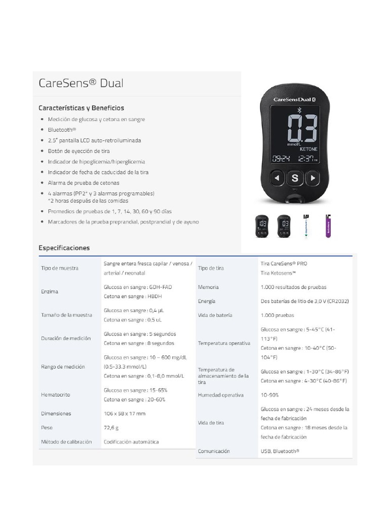 Caresens Dual | PDF