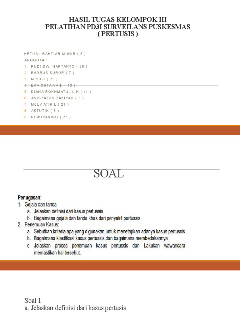 TUGAS MP1 7 SURVEILANS PERTUSIS Fix | PDF