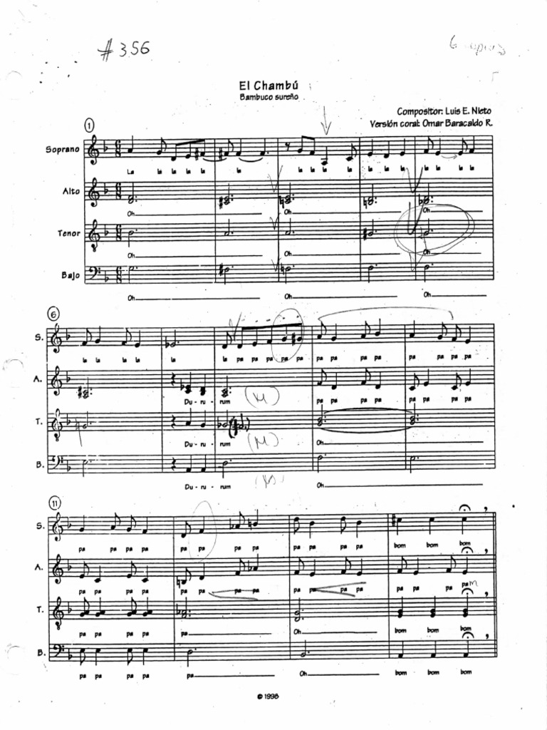 Chambú (Bambuco Sureño) | PDF