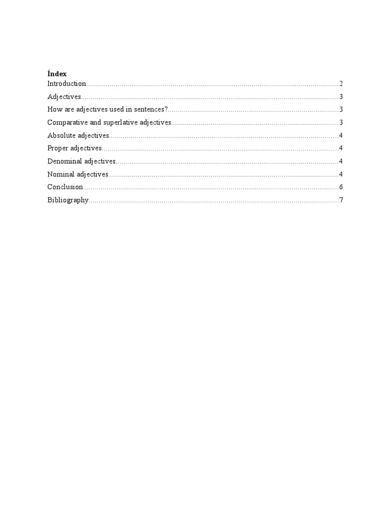 Adjectives Pdf Adjective Noun