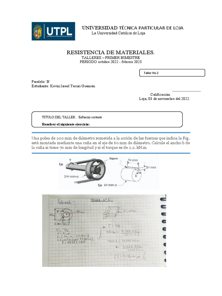 Ejercicios de Resis. Materiales | PDF