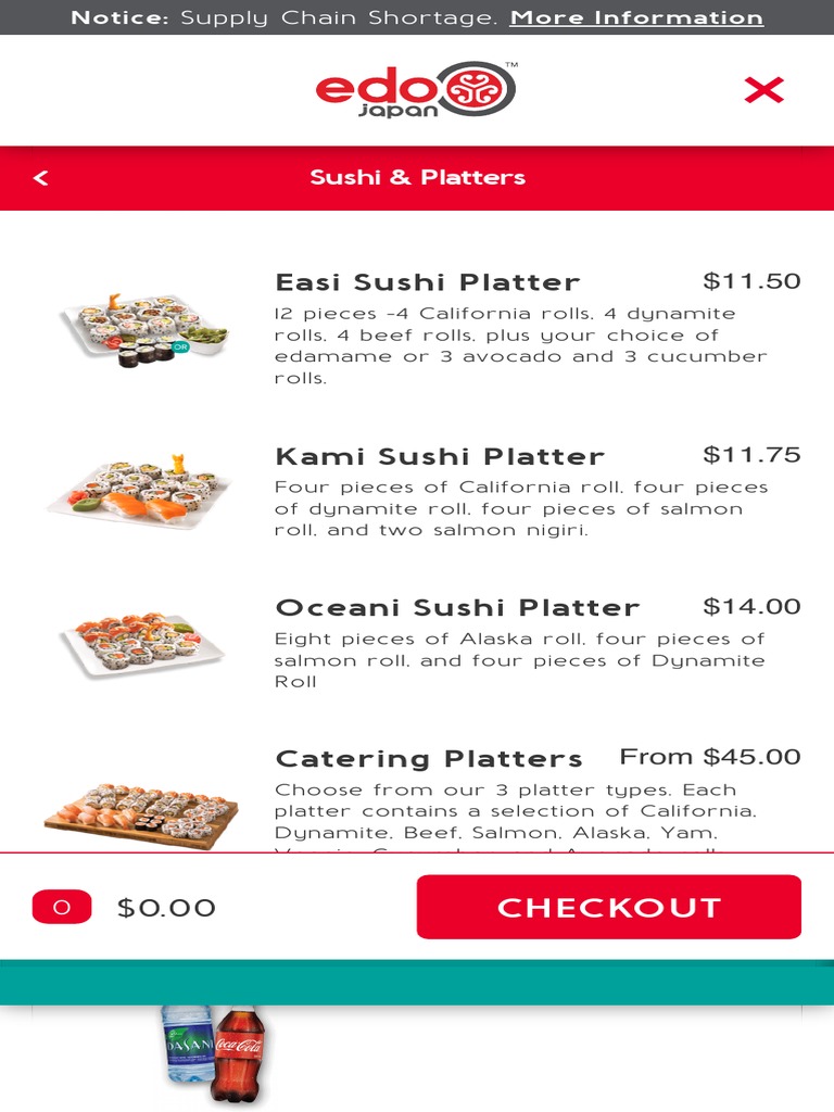 Edo Japan Sushi & Grill Home | PDF | Sushi | Foods