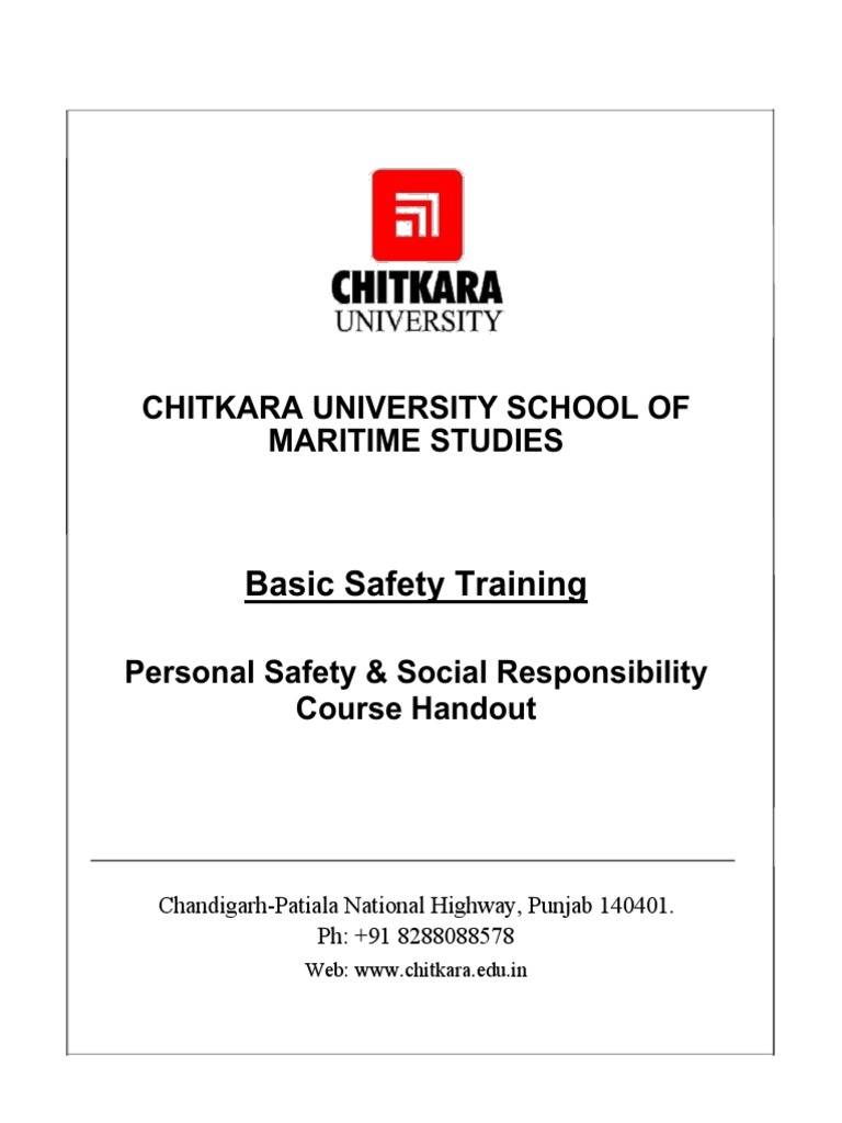 PSSR Course PDF Handout | PDF | Oil Tanker | Sewage Treatment