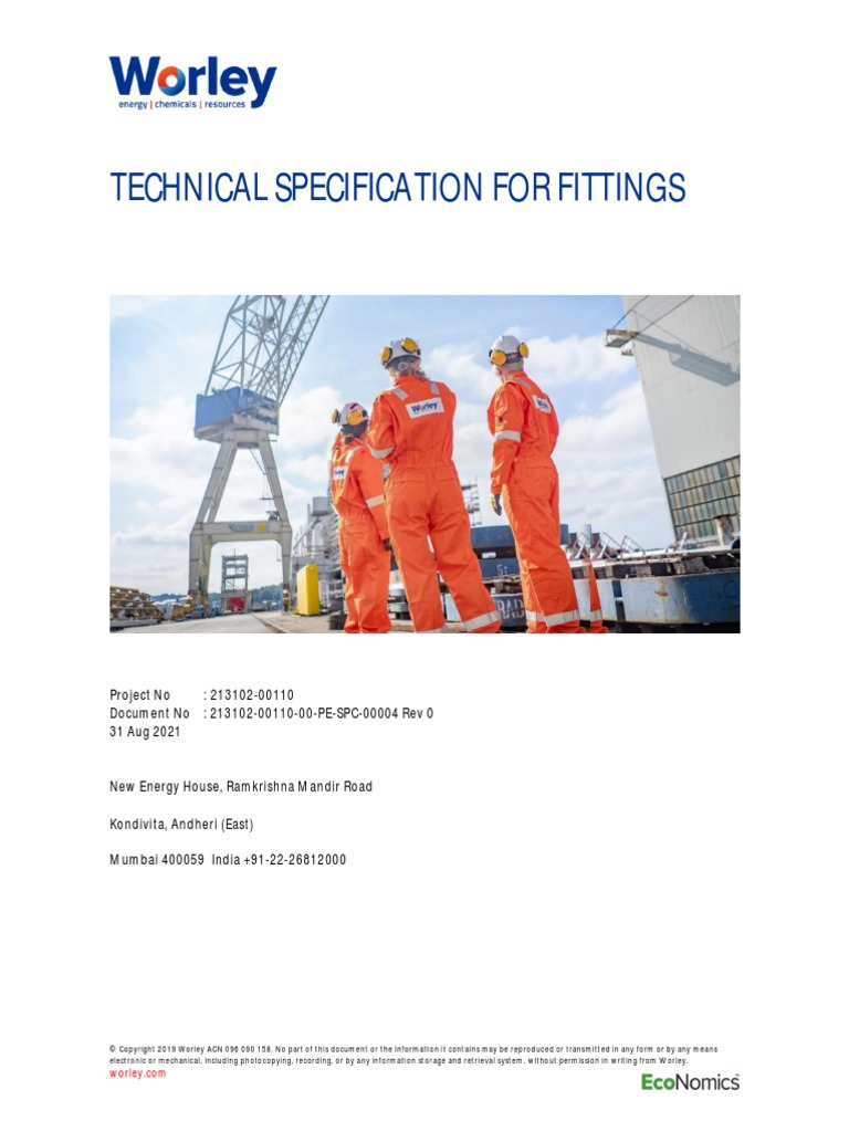 Technical Specification For Fittings | PDF | Pipe (Fluid Conveyance ...