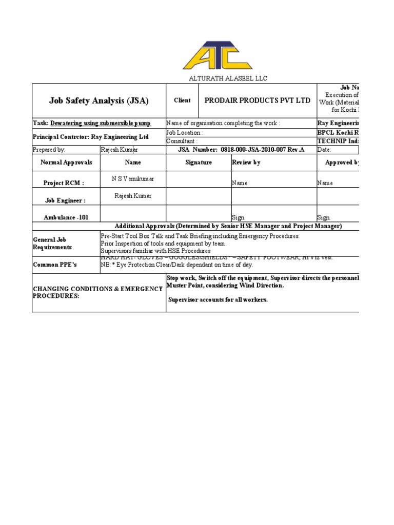 Dewatering | PDF | Truck | Safety