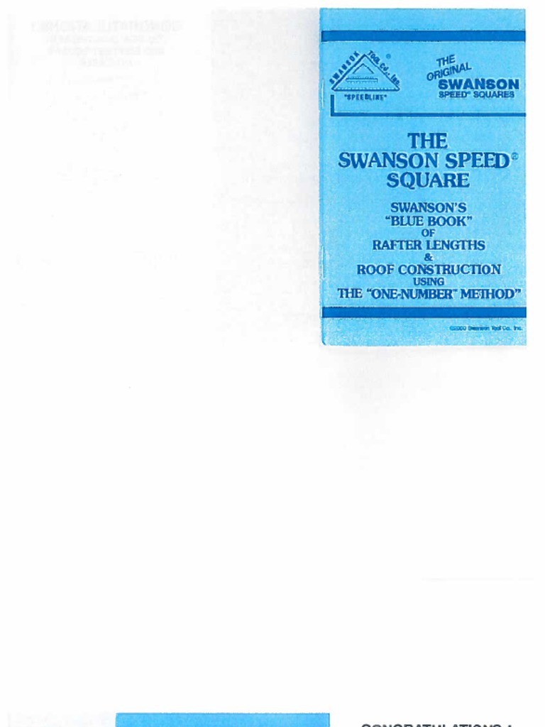 The Swanson Speed Square | PDF