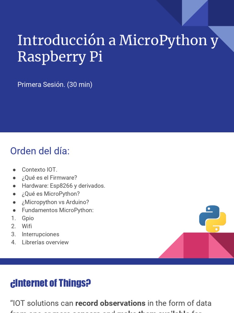 Micro Python | PDF | Arduino | Internet Of Things