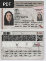 Credencial INE: Datos de Votante México | PDF