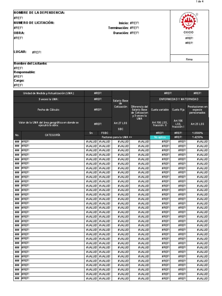 Formato-para-el-calculo-del-FASAR 05 | PDF | Economias | Microeconomía