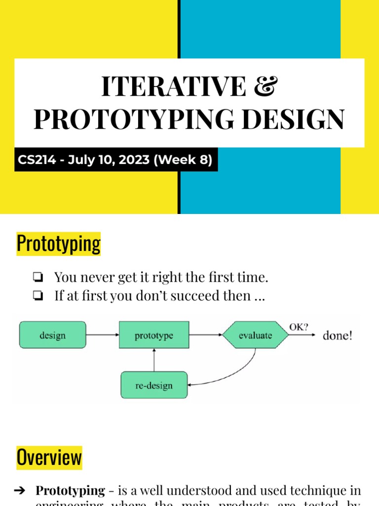Iterative & Prototyping Design | PDF | Software Prototyping | Prototype