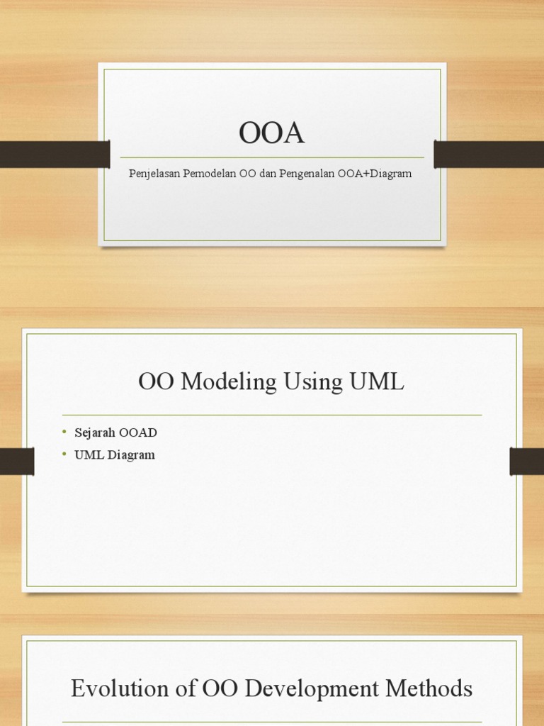 Penjelasan Pemodelan OO Dan Pengenalan OOA+Diagram | PDF