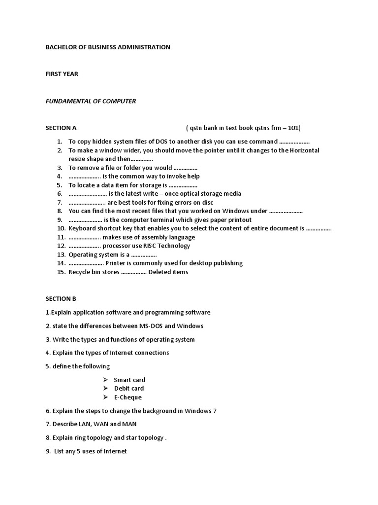Computer Fundamentals Pdf Computer File Software Engineering 