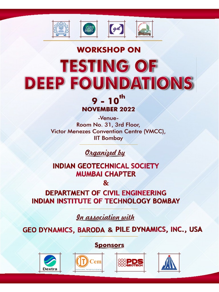 Testing of Deep Foundation - 1 | PDF | Deep Foundation