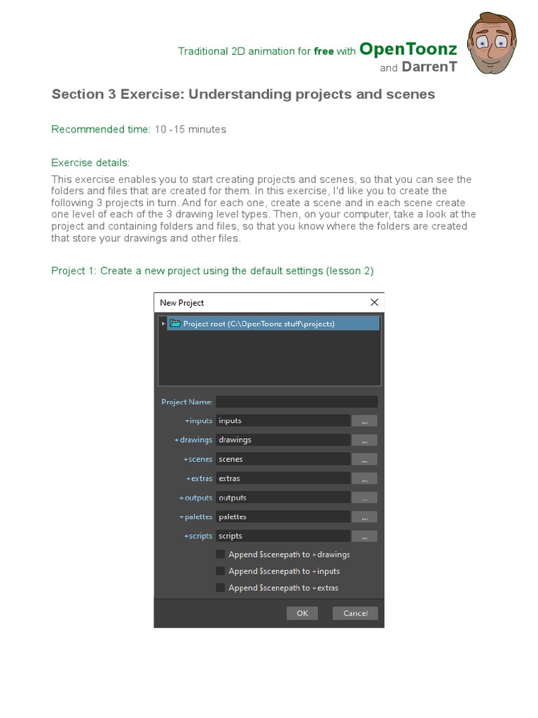Section 3 Exercise - Understanding Projects and Scenes | PDF