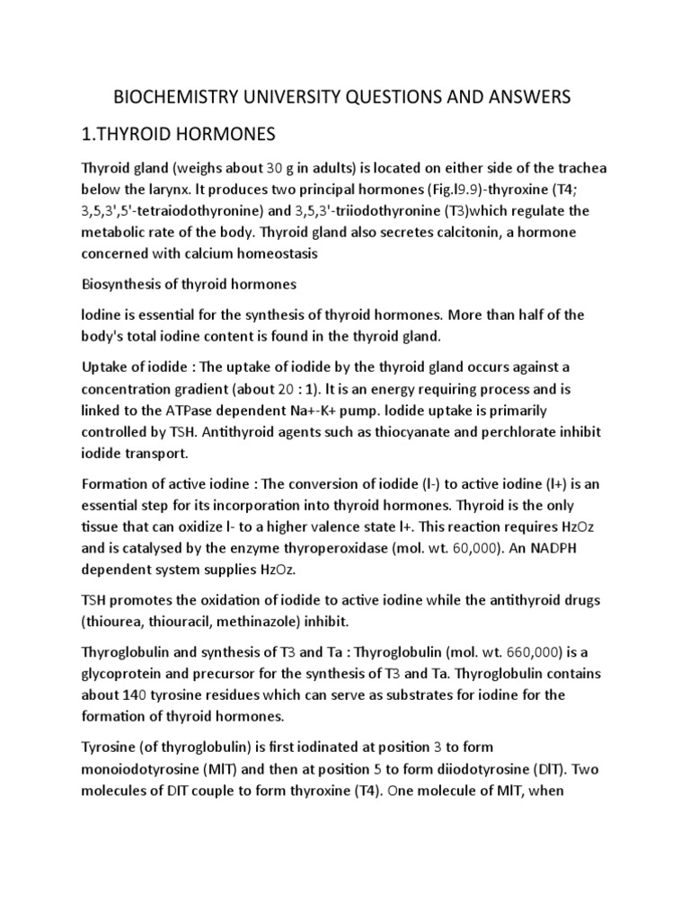 Biochemistry University Questions and Answers | PDF | Diet & Nutrition ...