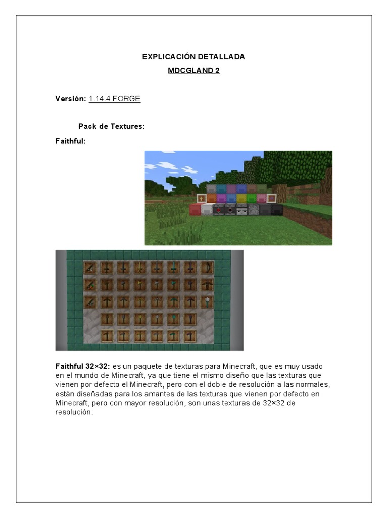 Explicación Detallada | PDF | Minecraft