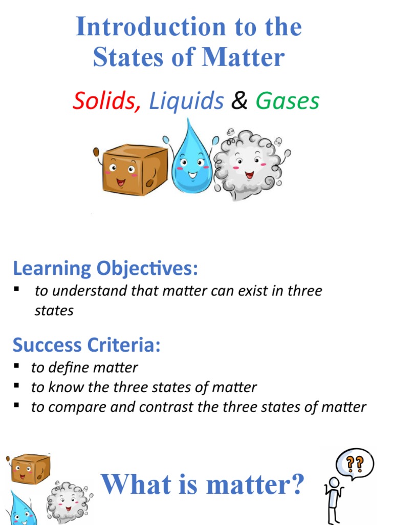 States of Matter | PDF | Liquids | Matter