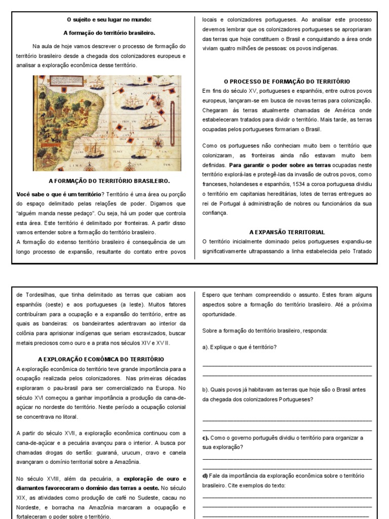 O Sujeito e Seu Lugar No Mundo | PDF | Brasil | América do Sul