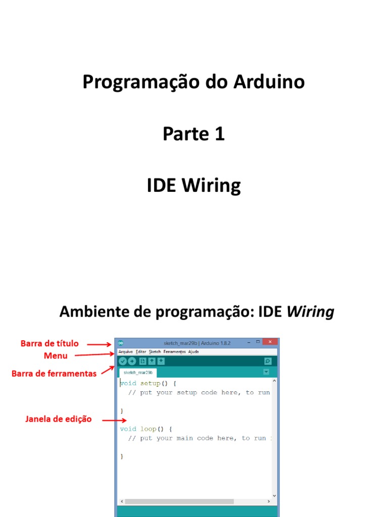 Aula Programacao Com Arduino Parte 1 Pdf Arduino Informática
