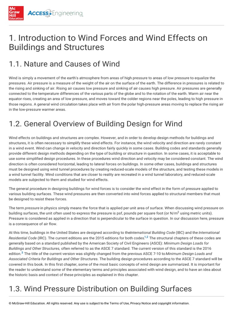 Introduction To Wind Forces and Wind Effects On Buildings and Structures | PDF | Wind Speed ...
