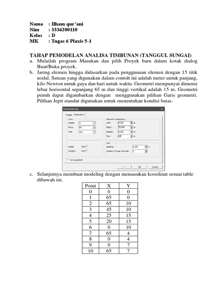 Tugas 6 Plaxis 5-1 | PDF