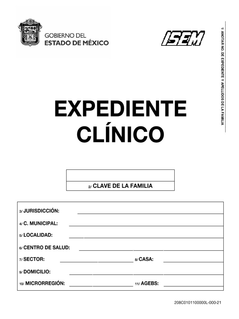 Expediente Clinico Isem | PDF