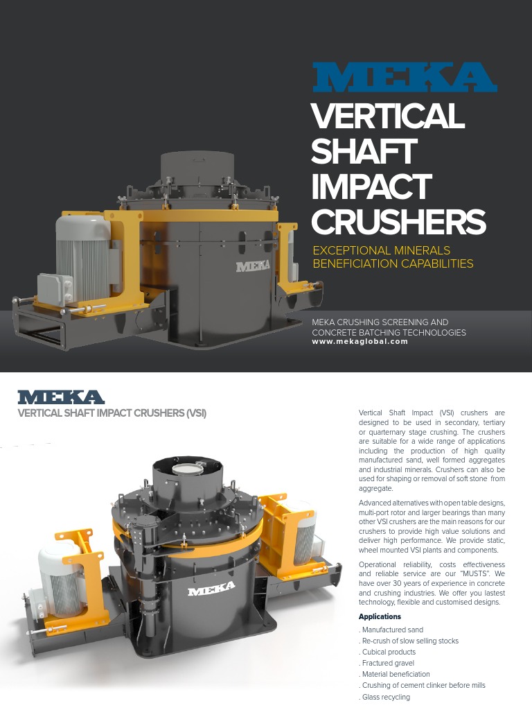 Crushers VSI | PDF | Concrete | Gravel