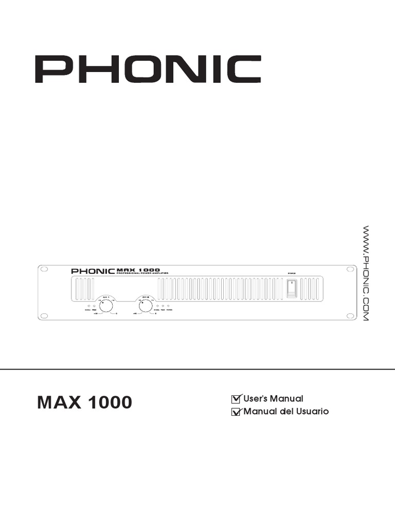 Um MAX1000 en Es | PDF | Amplifier | Loudspeaker