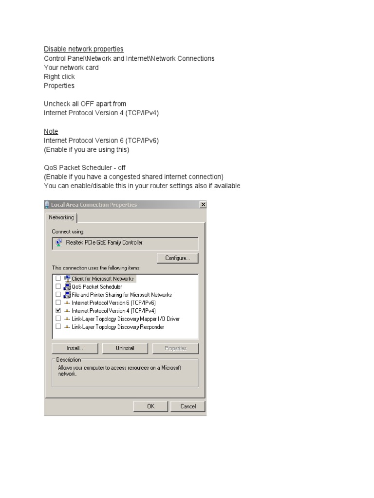 3 - NIC Settings | PDF | Network Interface Controller | I Pv6