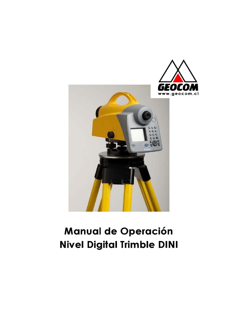 Trimble DiNi Digital Lev... Nual Usuario GEOCOM | PDF