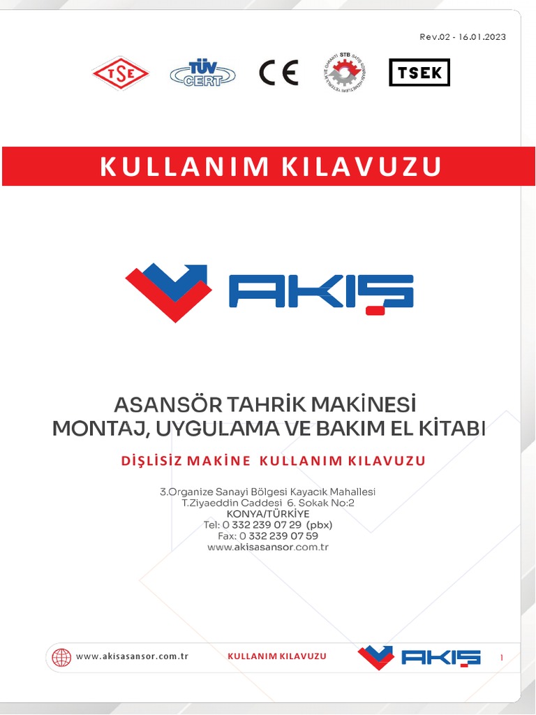 Akiş Gearless Kullanim Kilavuzu-Tr | PDF