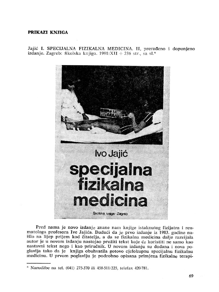 Ivanisevic - Jajic - Specijalna Fizikalna Medicina | PDF