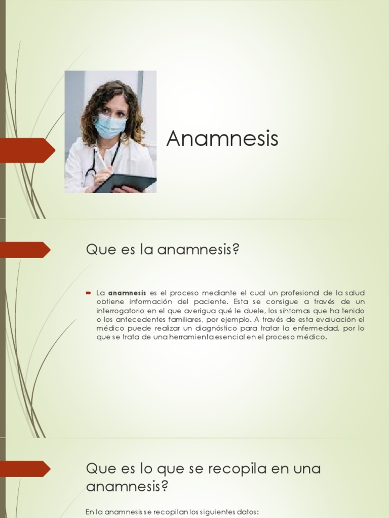 Anamnesis | PDF