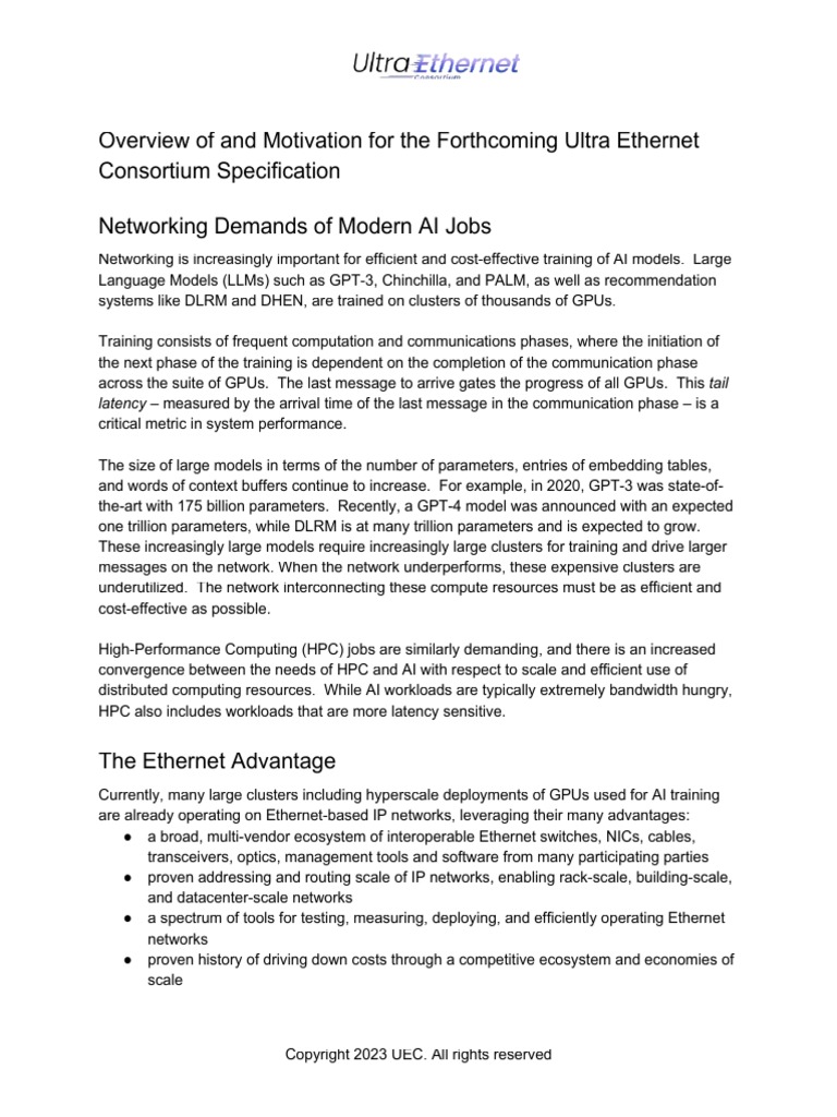 23.07.12 UEC 1.0 Overview FINAL WITH LOGO | PDF | Computer Network ...