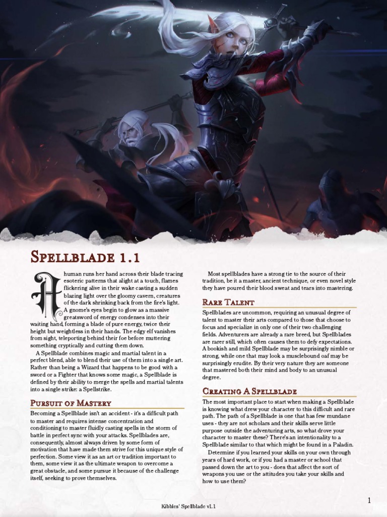 Spellblade+v1 1 | PDF