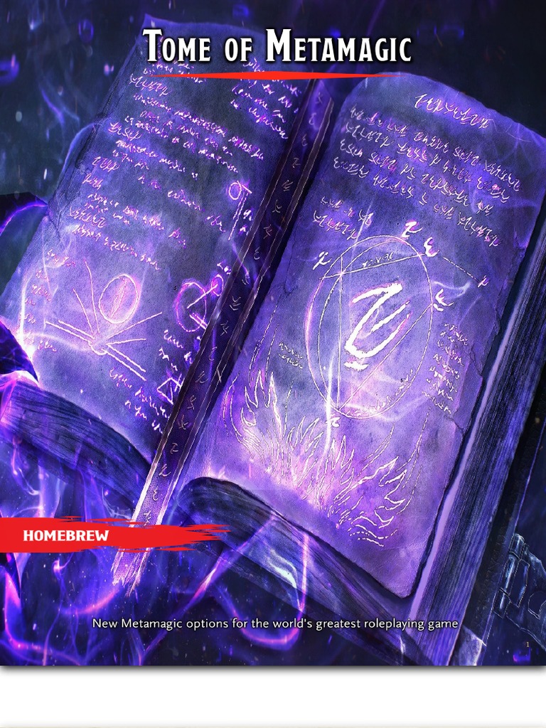 Tome of Metamagic _ GM Binder | PDF | D20 System | Fantasy Role Playing ...