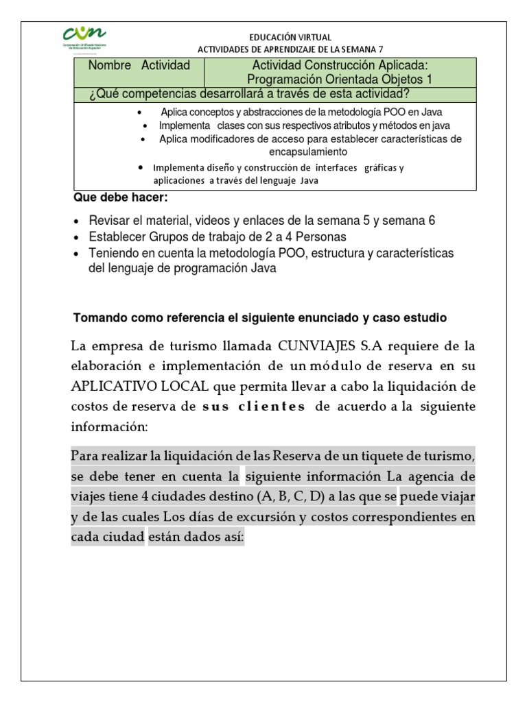 Semana Vii Objetos 1 Descargar Gratis Pdf Programación Orientada A Objetos Objeto